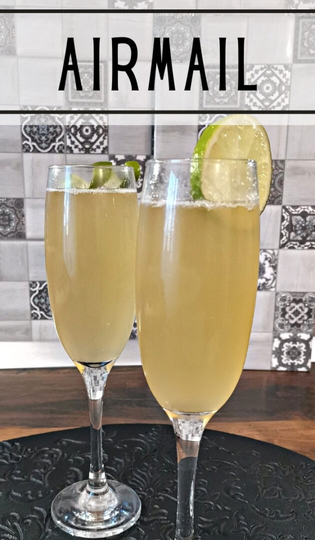 Airmail Cocktail Recipe - Another Winter Celebration Cocktail - Foodiosity