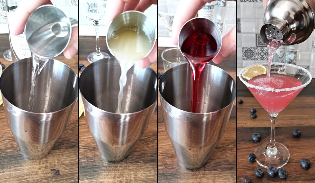 Blueberry Lemon Drop Cocktail Recipe - Foodiosity