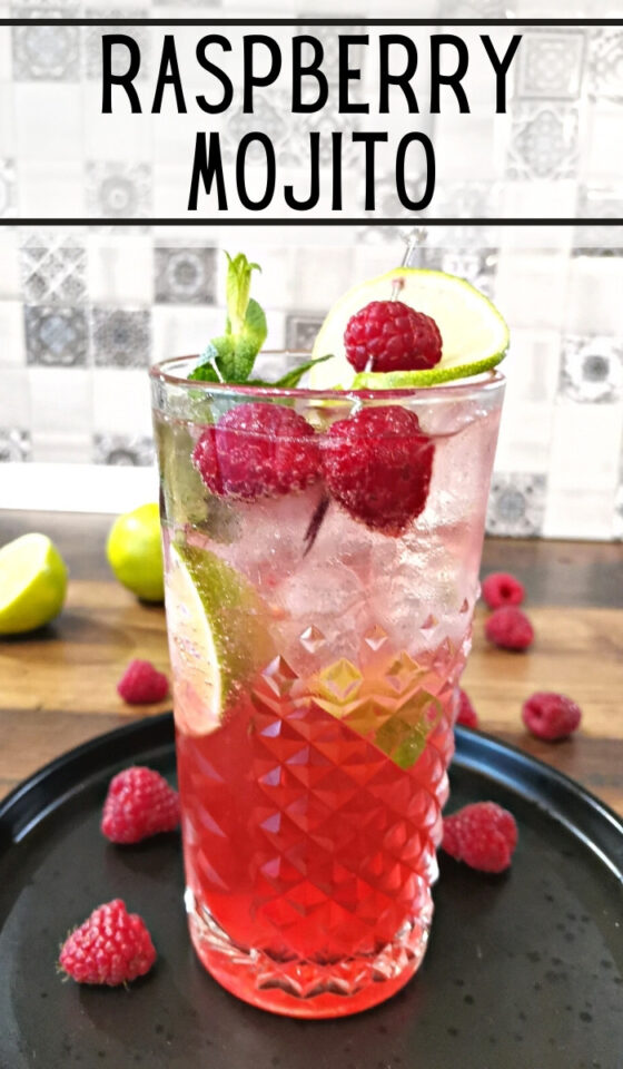 Raspberry Mojito Cocktail Recipe - Foodiosity