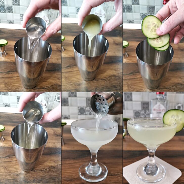 Cucumber Gimlet Cocktail Recipe - Foodiosity