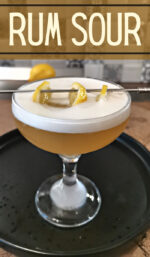 Rum Sour Cocktail Recipe - Foodiosity