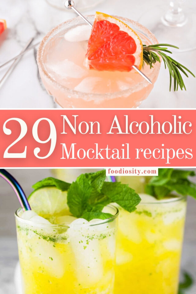 Mocktails - 29 Ideas For Delicious, Alcohol-Free Drinks - Foodiosity