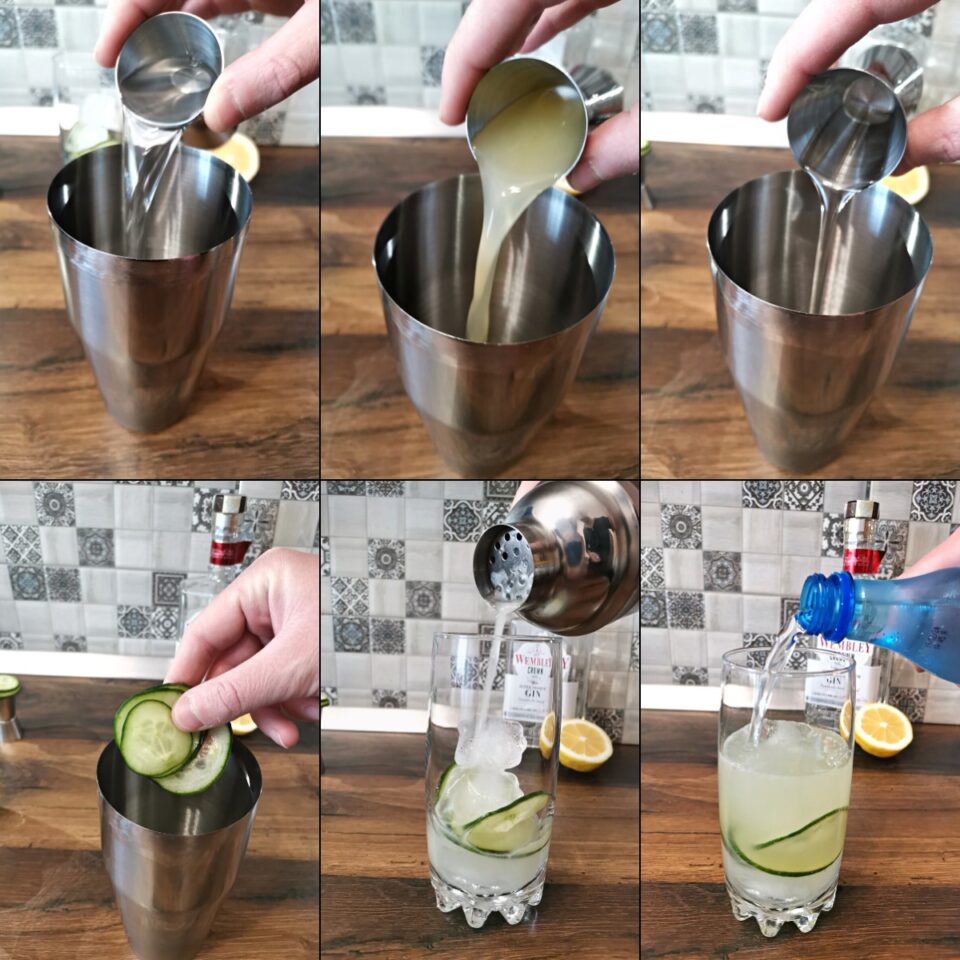 Cucumber Collins Cocktail Recipe - Foodiosity