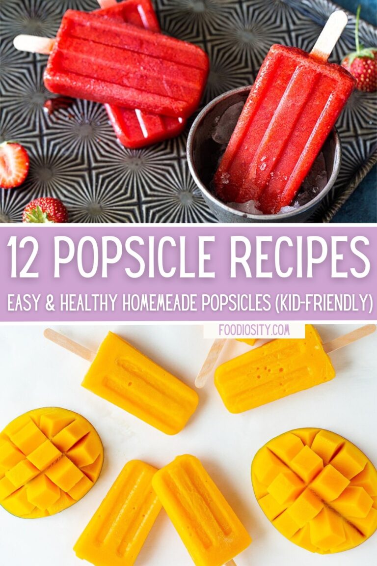 12 Popsicle Recipes - Easy Homemade Treats For This Summer - Foodiosity
