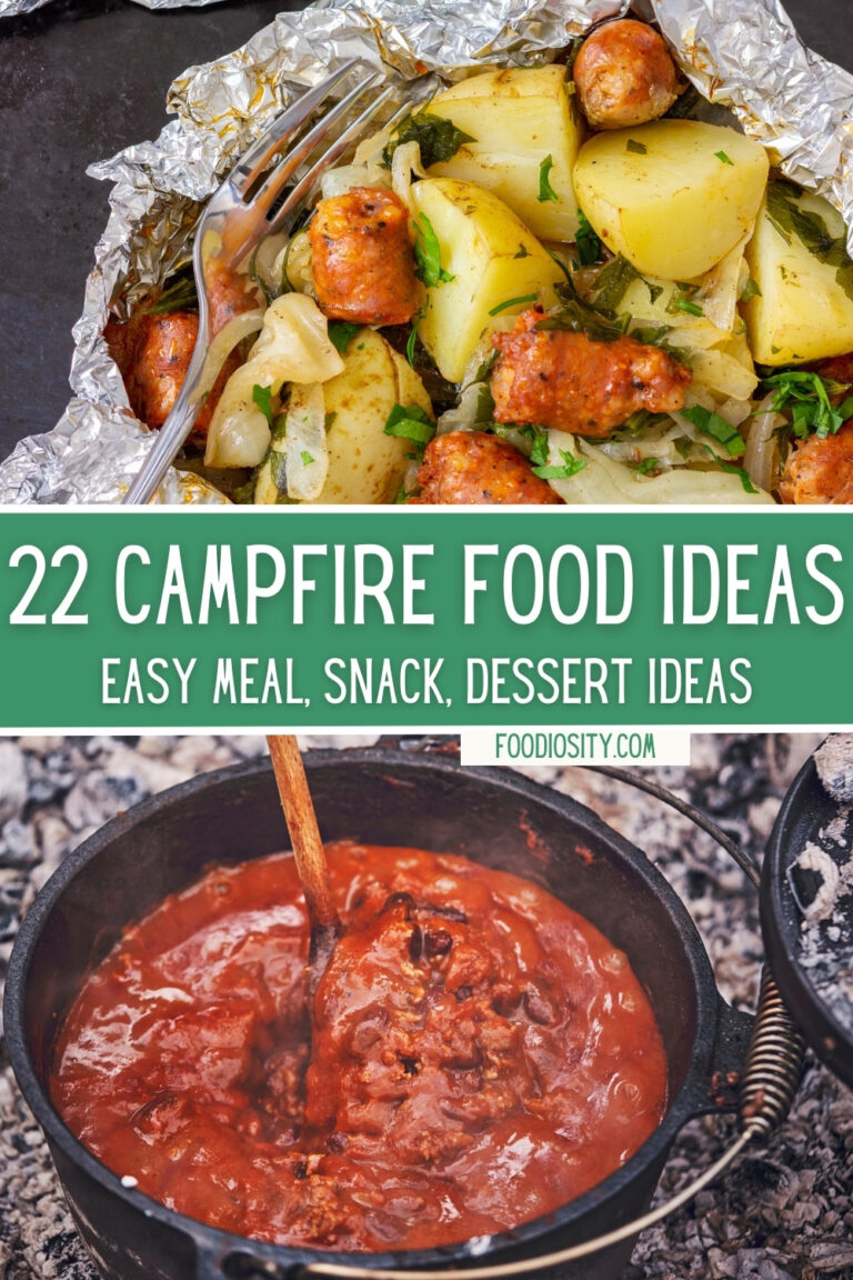 22 Campfire Food Ideas - Easy Meals, Snacks, and Treats - Foodiosity