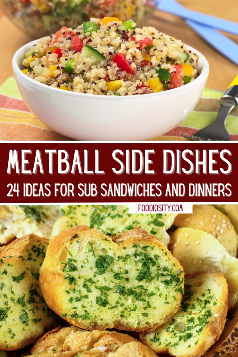 24 Meatball Side Dishes - Easy Ideas For Subs & Dinners - Foodiosity