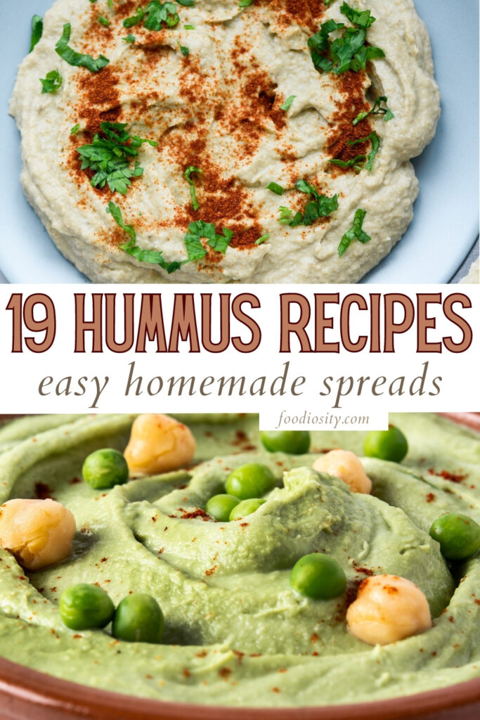 19 Hummus Recipes - Easy Homemade Ideas - Foodiosity