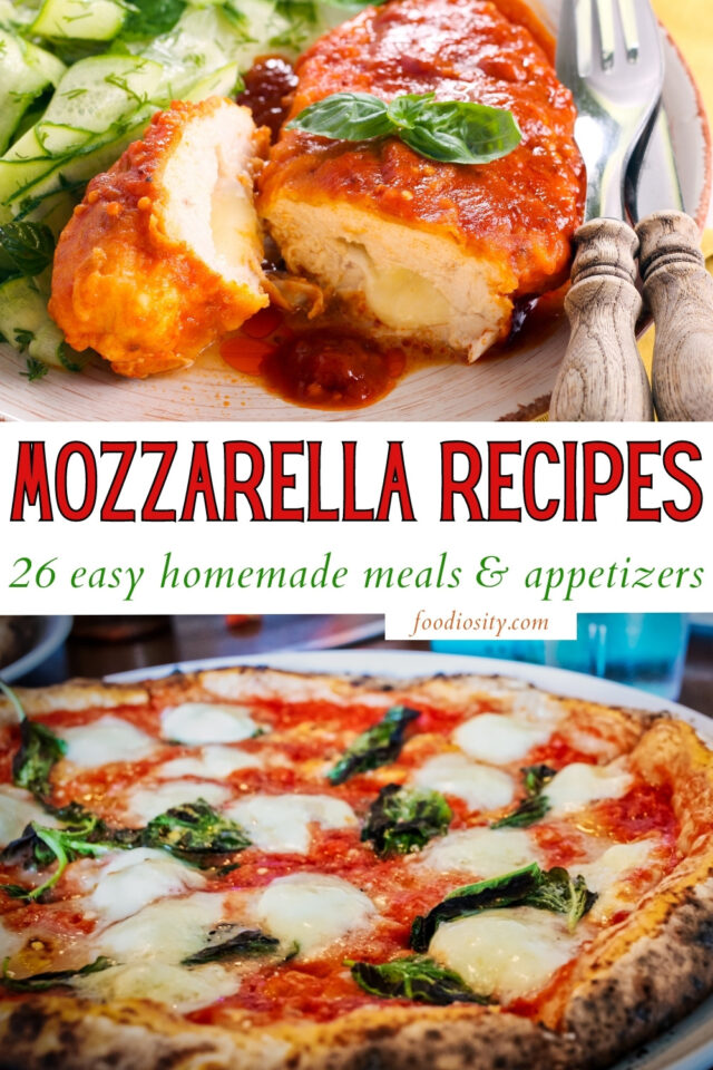 26 Mozzarella Recipes - Easy Homemade Meals & Appetizers - Foodiosity