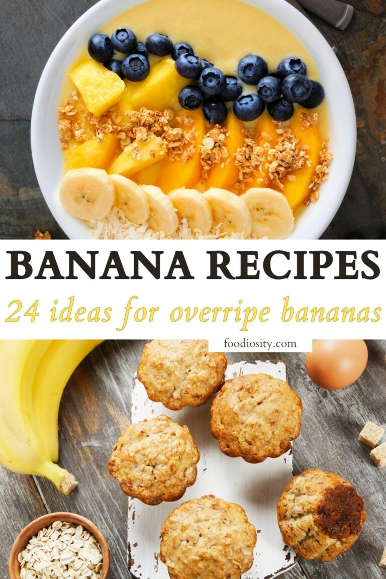 24 Banana Recipes - Easy Breakfast & Dessert Ideas - Foodiosity