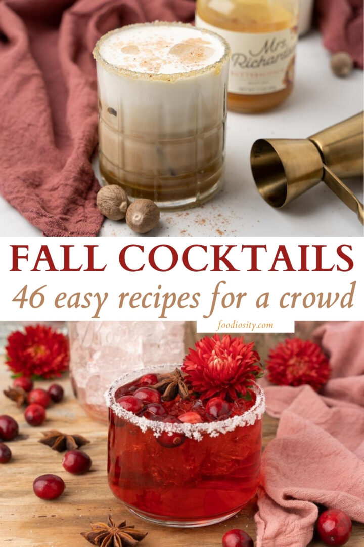 46 Fall Cocktails (Easy Crowd Pleasers) - Foodiosity