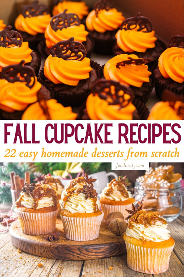 22 Fall Cupcake Recipes (Easy & Moist) - Foodiosity