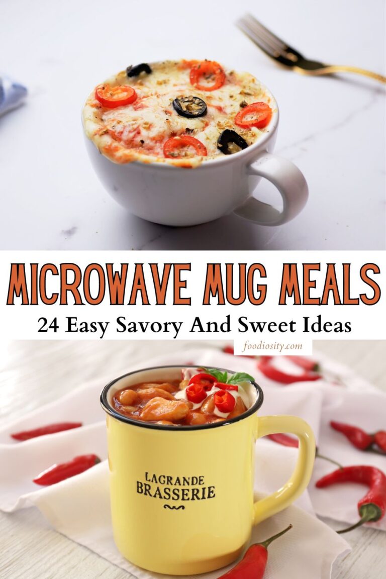 24 Microwave Mug Meals - Easy Savory And Sweet Ideas - Foodiosity