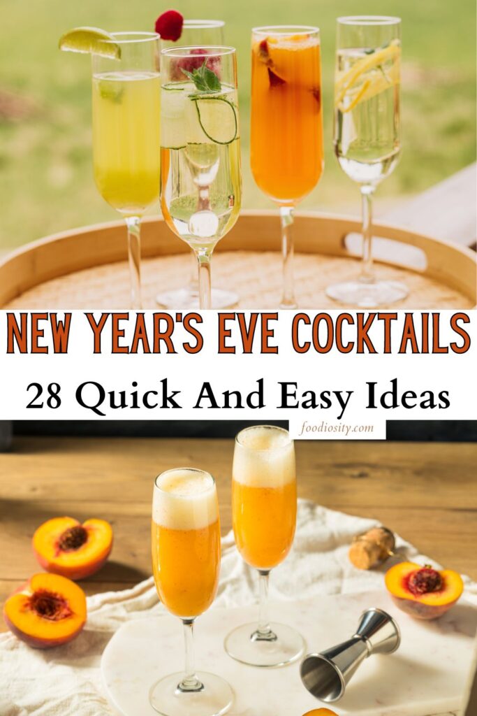 28 New Year's Eve Cocktails - Easy Ideas For Party - Foodiosity