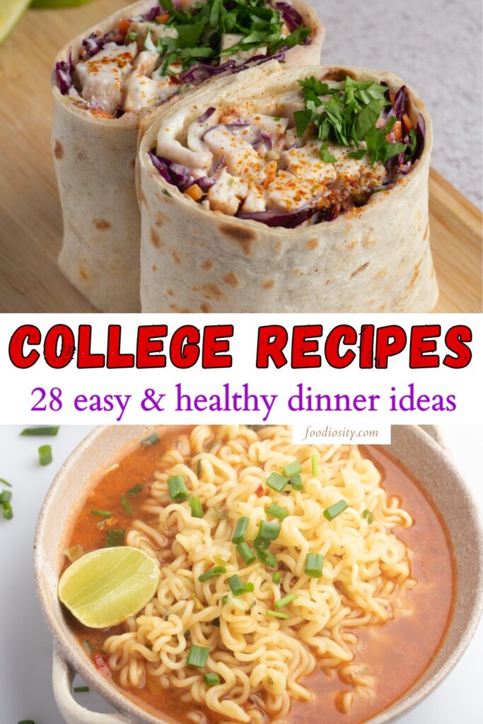 28 College Recipes (Easy & Simple Meal Ideas) - Foodiosity
