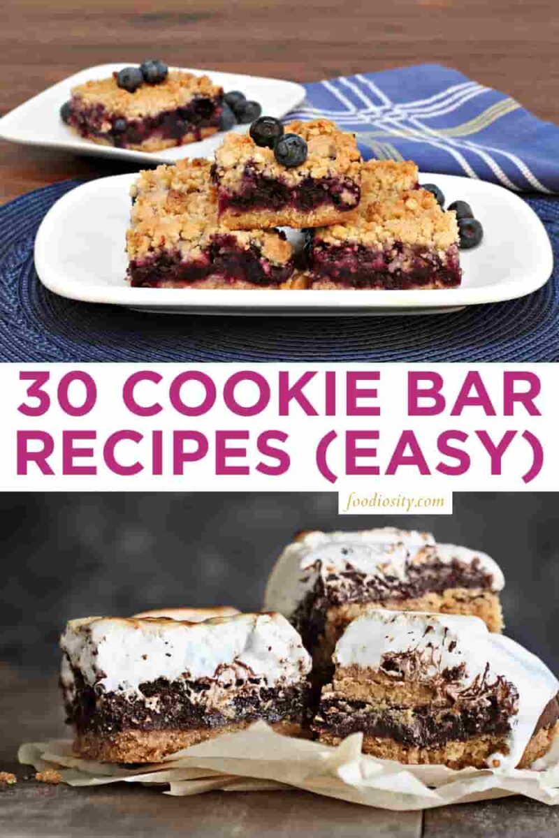 30 Easy Cookie Bars For Dessert - Foodiosity