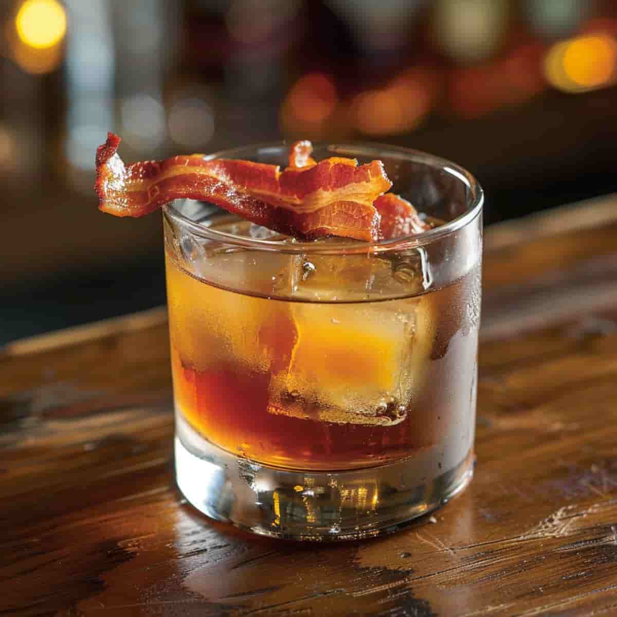 Maple Bacon Old Fashioned - Foodiosity