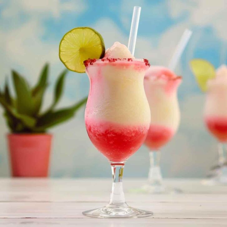 Miami Vice Cocktail - Foodiosity