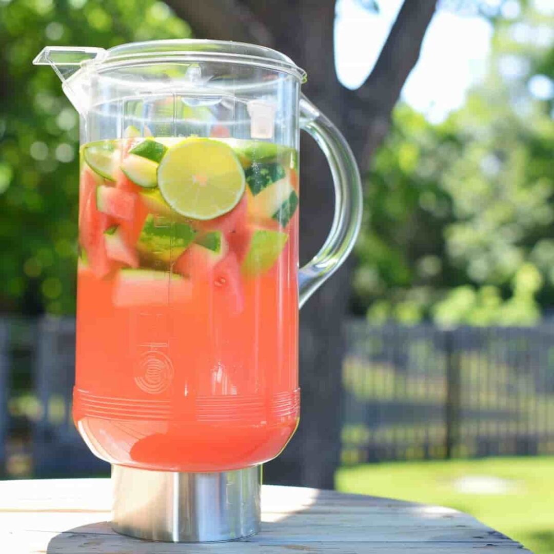 Spiked Watermelon Limeade - Foodiosity