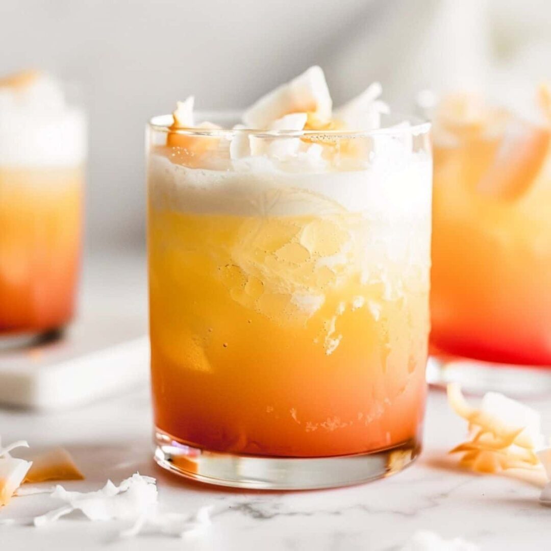 Coconut Rum Sunrise Recipe - Foodiosity