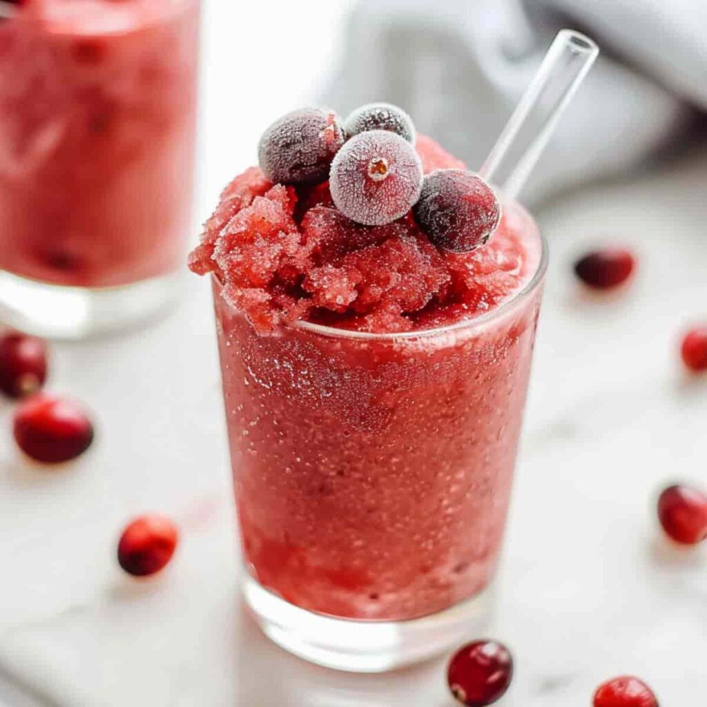 Cranberry Vodka Slush - Foodiosity