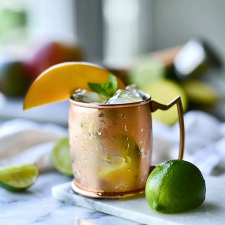 Mango Moscow Mule Cocktail for Tropical Sipping - Foodiosity