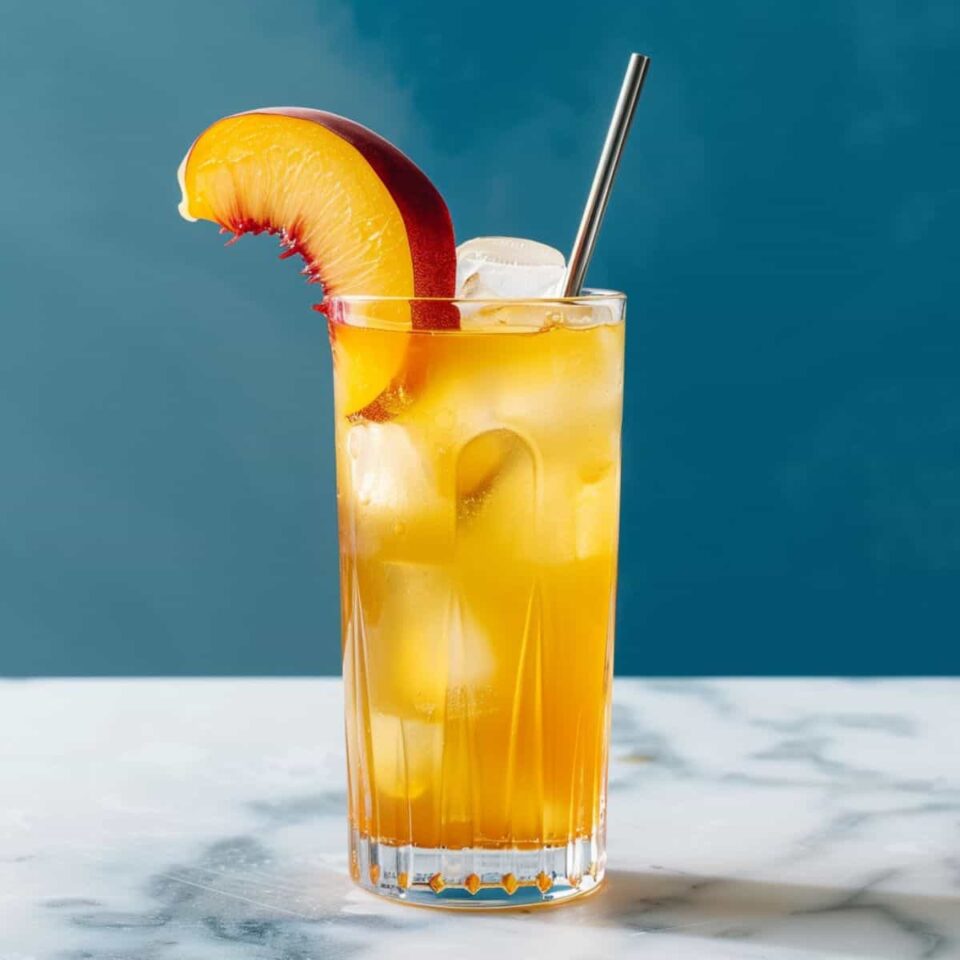 Peach Long Island Iced Tea - Foodiosity