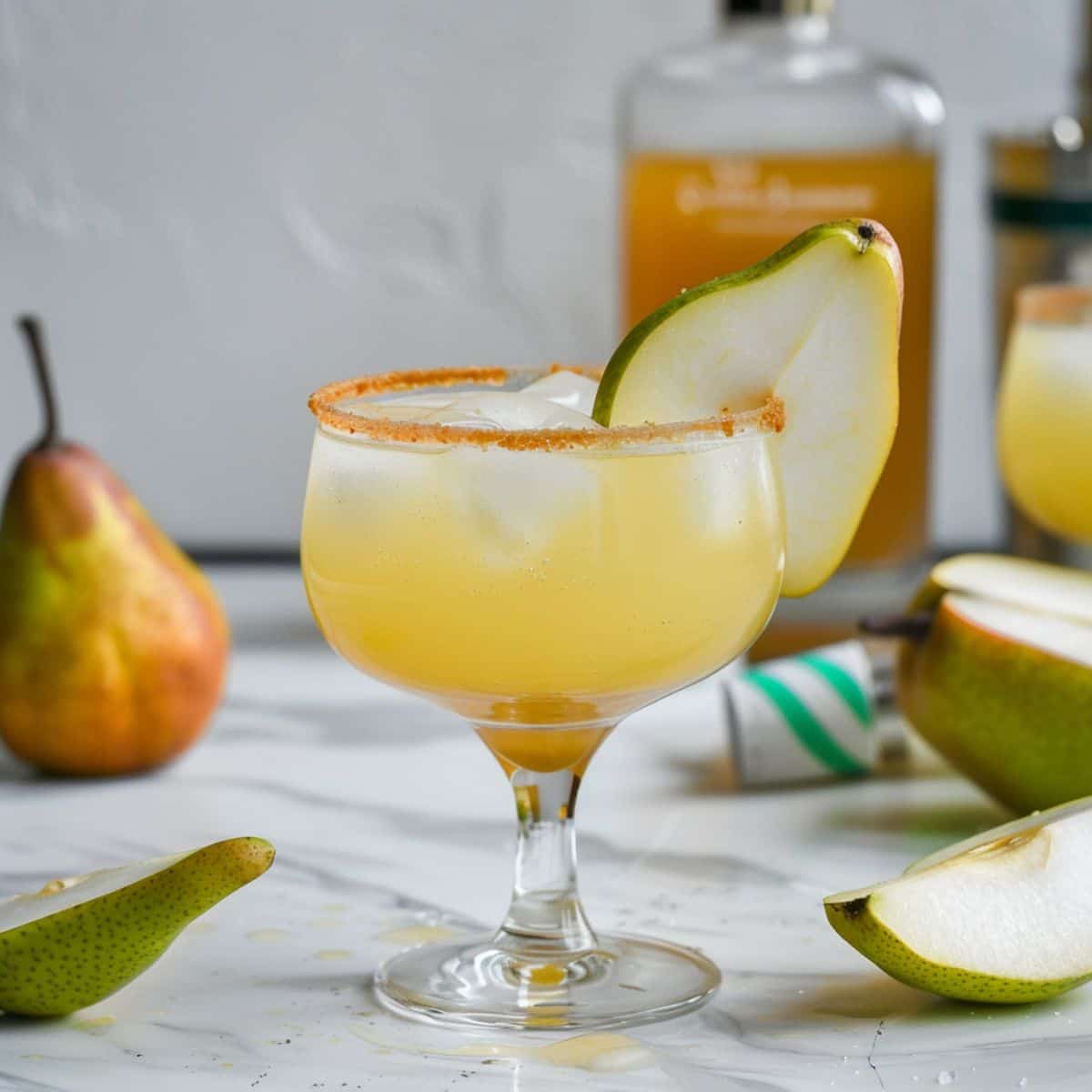 Vanilla Pear Margarita - Foodiosity