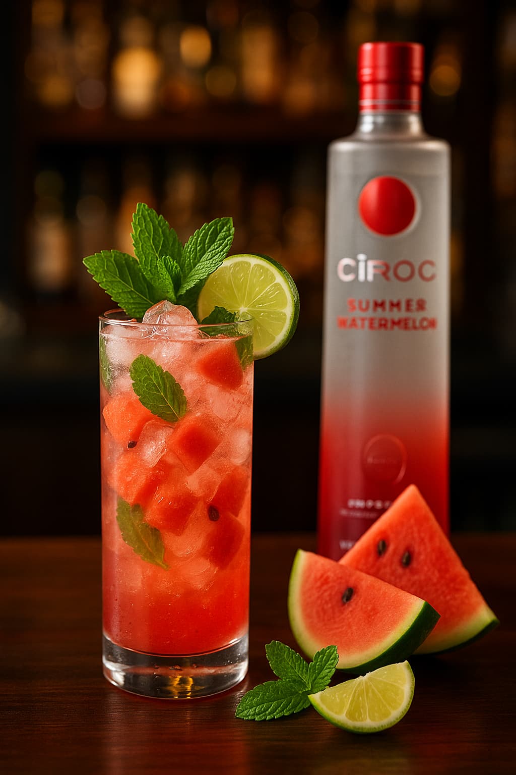 Ciroc Summer Watermelon Cocktail Recipe - Summer in a Glass! - Foodiosity